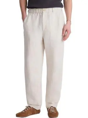 Madewell Linen Pull-on Pants - Bleached