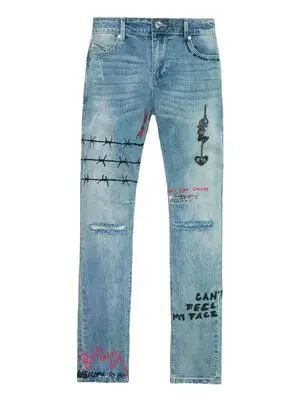 RTA RTA Bryant Skinny-Fit Jeans With Graphic Print