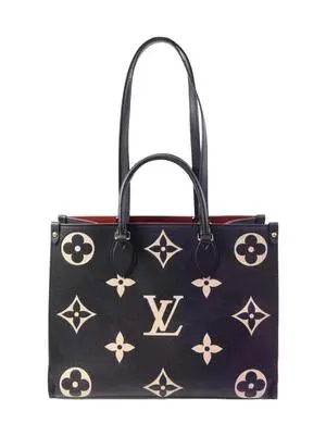LOUIS VUITTON Monogram Empire Embossed Tote Bag - Black