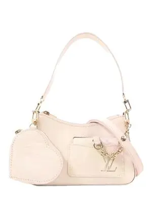 LOUIS VUITTON Pi Leather Marellini Shoulder Bag With Heart Pouch - Neutrals