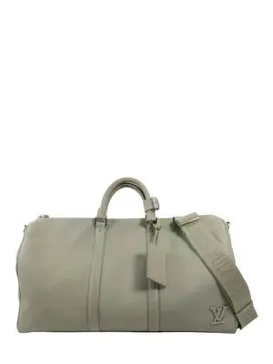LOUIS VUITTON Louis Vuitton Aerogram Keepall 50 Tote Bag Grey