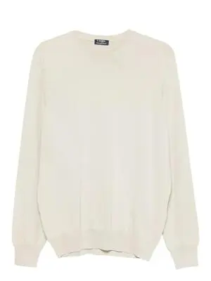 BARBA NAPOLI Crew Neck Sweater - Neutrals