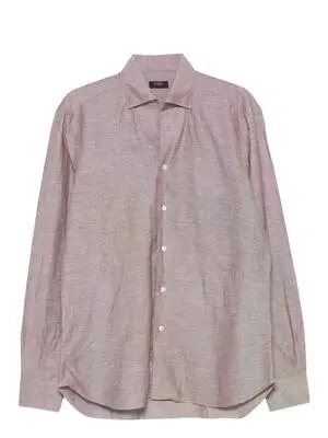 BARBA NAPOLI Curved-hem Shirt - Red
