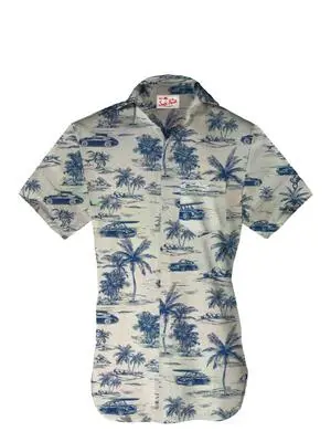 MC2 SAINT BARTH Short-sleeve Button-up Shirt - Neutrals