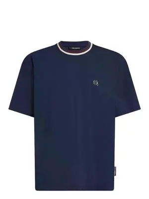 KARL LAGERFELD Ikon Striped Neck T-shirt