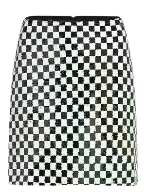 KARL LAGERFELD Karl Lagerfeld Checkerboard Sequin Mini Skirt