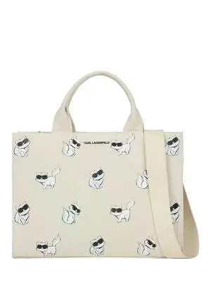 Karl Lagerfeld Medium Ikon Choupette Tote Bag - Neutrals