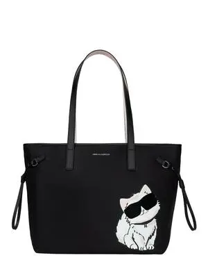 Karl Lagerfeld Ikon Choupette Tote Bag - Black