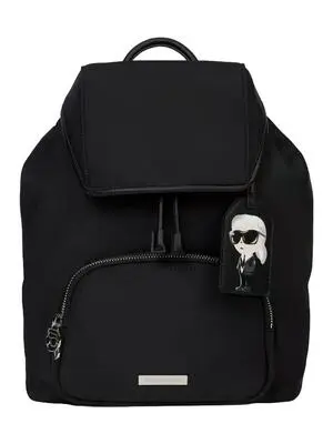 Karl Lagerfeld Ikon Tag Backpack - Black