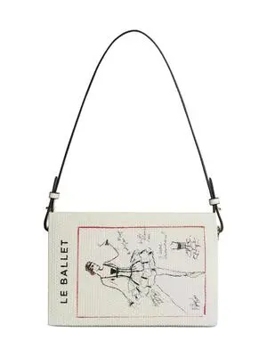 Karl Lagerfeld K/soiree Book-print Clutch Bag - Neutrals