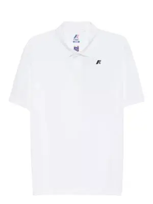 K-WAY X Italian Golf Federation Swing Logo-patch Polo Shirt - White