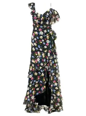 Carolina Herrera Asymmetric Layered Dress In Pink - 63% Off | Editorialist