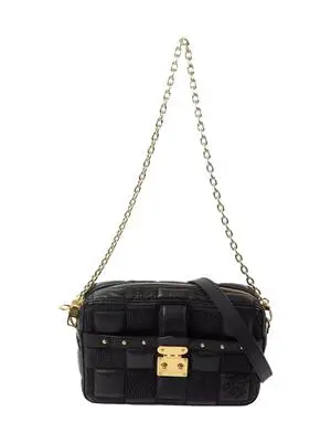 LOUIS VUITTON Padded Damier Crossbody Bag - Black