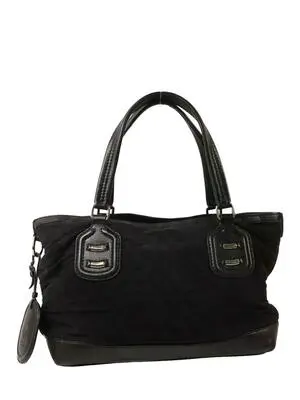 Gucci Gg Pattern Tote Bag - Black