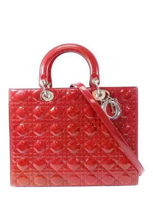 Dior Lady Tote Bag - Red