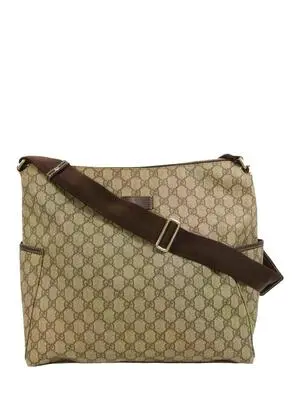 Gucci Gg Supreme Shoulder Bag - Neutrals