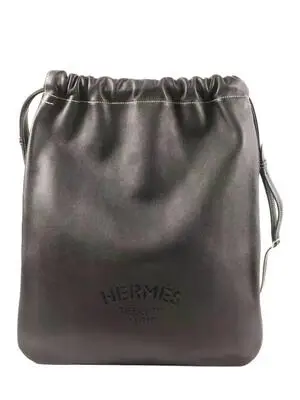 Hermès Evercolor Leather Backpack - Black