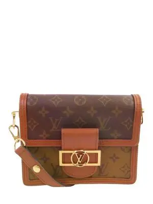 LOUIS VUITTON Mini Dauphine Monogram-pattern Two-way Clutch Bag - Brown