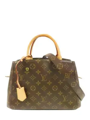 LOUIS VUITTON Bb Montaigne Monogram Shoulder Bag - Brown