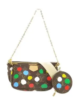 LOUIS VUITTON Monogram Yayoi Kusama Multi Pochette Shoulder Bag - Brown