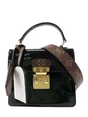 LOUIS VUITTON Epi Vernis Monogram Tote Bag - Black