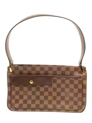 LOUIS VUITTON Aubagne Damier Ebene Shoulder Bag - Brown