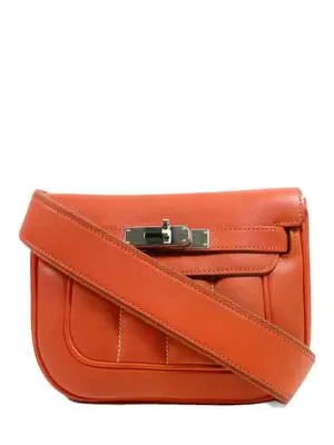 Hermès Mini Berline Shoulder Bag - Orange