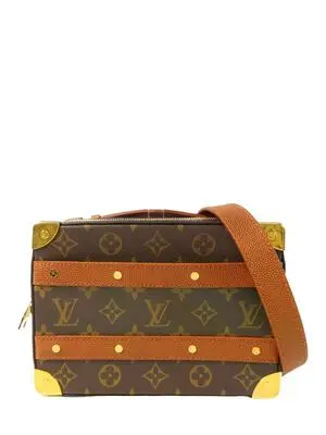 LOUIS VUITTON Monogram Handle Trunk Crossbody Bag - Brown