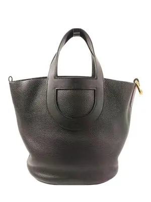 Hermès Leather Tote Bag - Black