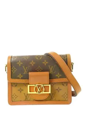 LOUIS VUITTON Mini Dauphine Monogram Reverse Tote Bag - Brown