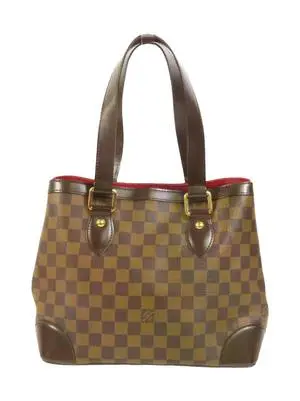 LOUIS VUITTON Damier Ebene Canvas Tote Bag - Brown