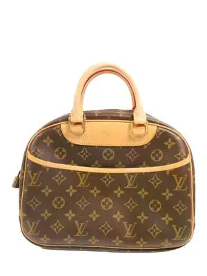 LOUIS VUITTON Monogram Canvas Trouville Tote Bag - Brown