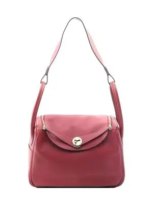 Hermès Hermès 2016 Lindy 26 Verso Shoulder Bag Red