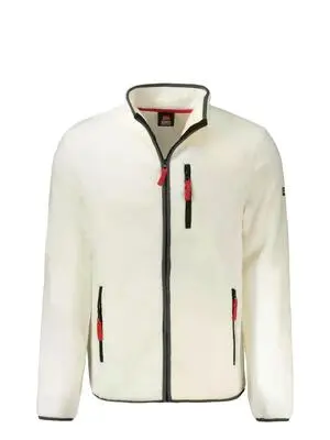 NORWAY 1963 Fleece Texture Mock Neck Zip-up Sweatshirt - Neutrals