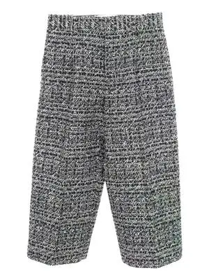 Dior 2010s Cannage Tweed Trousers - Blue