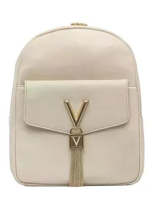 MARIO VALENTINO Stella Logo-plaque Backpack - Neutrals