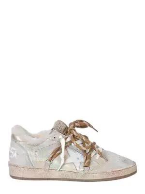 GOLDEN GOOSE Ball Star Shimmer Sneakers - Neutrals