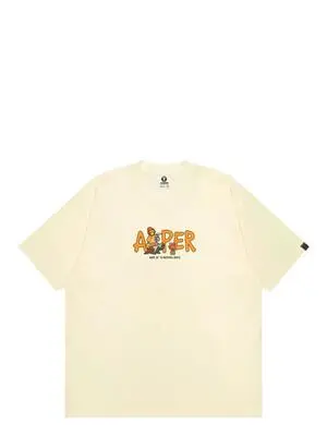 AAPE BY *A BATHING APE Aaper Graphic-print T-shirt - Neutrals