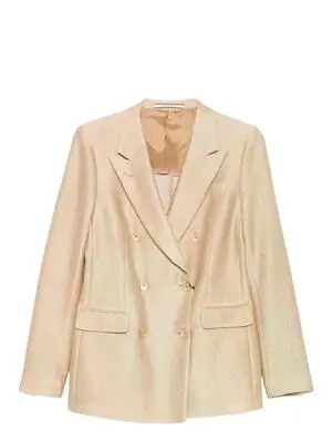 Tagliatore Tagliatore Double-Breasted Pinstripe Jacket Neutrals