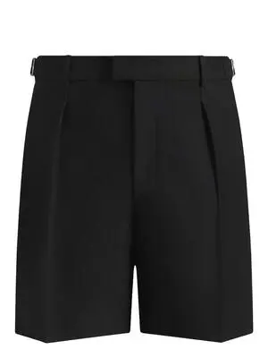 Manière De Voir Maniere De Voir Tailored Pleated Shorts - Black