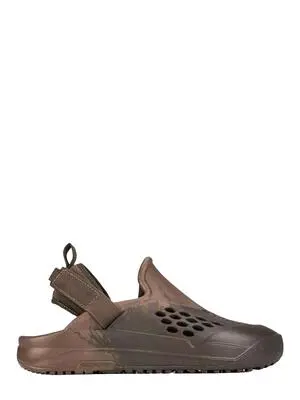 CLEARWEATHER Clearweather Switchback Perforated Mules Brown