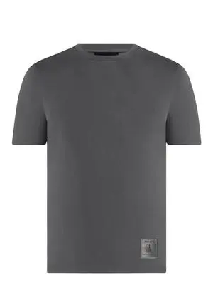 Manière De Voir Ts003 Fitted Luxe T-shirt Charcoal - Grey