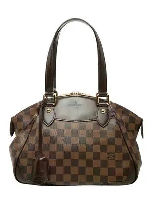 LOUIS VUITTON Damier Ebene Verona Pm Satchel - Brown