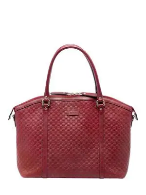Gucci Microssima Dome Satchel - Red