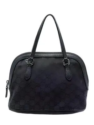 Gucci Mini Gg Nylon Dome Satchel - Black