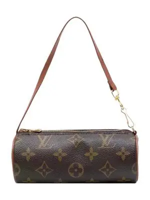 LOUIS VUITTON Monogram Papillon Pochette Handbag - Brown