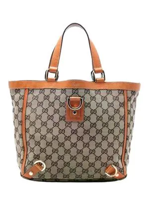 Gucci Gg Canvas Abbey D Ring Tote Bag - Orange