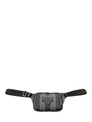 LOUIS VUITTON Louis Vuitton Monogram Eclipse Stripes Modular Sling Bag Black