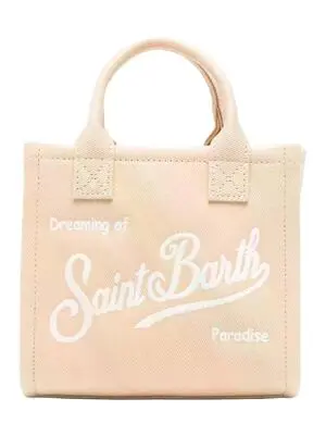 MC2 SAINT BARTH Logo Embroidered Tote Bag - Neutrals