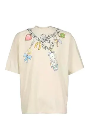EGONLAB Bearbrick-print Cotton T-shirt - Neutrals